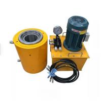 China CE Bridge Construction Machine Intelligent Tension 100-650T Hydraulic Stressing Jack for sale
