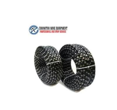 China Rubber Connection Hard Marble Stone Diamond Wire Saw For Granite for sale