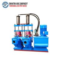 China Double Cylinder Sewage Treatment Mud Pump Machine For Filter Press for sale