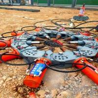 China 10 Module Pile Breaker Machine Concrete Pile Head Cutter For Construction Machine for sale