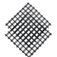 China Fiberglass Asphalt Reinforcement Geogrid Machine Mesh High Tensile Strength for sale