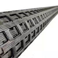 China 25.4*25.4mm Polyester Fiber Warp Knitted Geo Grid Mesh For Construction for sale