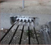 China 12.7mm Post Tension Steel Prestressed Concrete Sleeves Flat Anchor Head And Wedge for sale