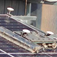 China New Remote Control Smart Photovoltaic Panel Cleaning Robot for sale