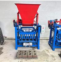 China 8.8kw Power Cement Brick Making Machine for 1-14 Bricks Molding Quantity Production for sale