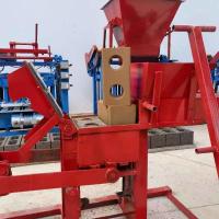 China Manual Clay Brick Making Machine Diesel Hydraulic Burn-Free Hollow Brick Making Machine for sale
