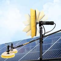 China Solar Panel Cleaning Rotating Brush Double-Head Solar Panel Cleaning Robot Equipment for sale