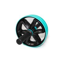 China 28.5CM Double Exercise Ab Wheel Cross Training Ab Roller Exercise Equipment ISO9001 for sale
