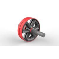 China 28.5CM Double Exercise Ab Wheel Cross Training Ab Roller Exercise Equipment ISO9001 for sale