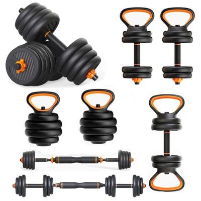 China 50KGS 51cm Cast Iron Dumbbells Set Adjustable Weight 20kg Kettlebells Equipment for sale