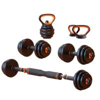 China 50KGS 51cm Cast Iron Dumbbells Set Adjustable Weight 20kg Kettlebells Equipment for sale