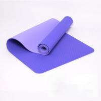 China 183cm TPE Yoga Workout Mats Suede Printed Eco Friendly 10mm Gym Mat Pilates for sale