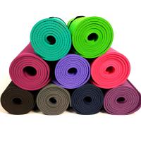 China 10MM 0.61M Workout Exercise Mat Thick Non Slip For Women Latex Free TPE Suede for sale