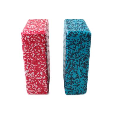 China 75mm Green Workout With Bamboo Yoga Blocks EPP Recycled Fitness Equipment for sale