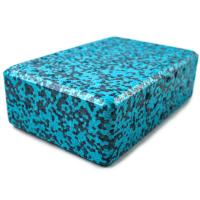 China 75mm Green Workout With Bamboo Yoga Blocks EPP Recycled Fitness Equipment for sale
