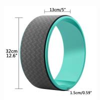 China 12.6'' Yoga Pilates Fitness Back Roller Wheel Balance Improvement Indoor Exercise for sale