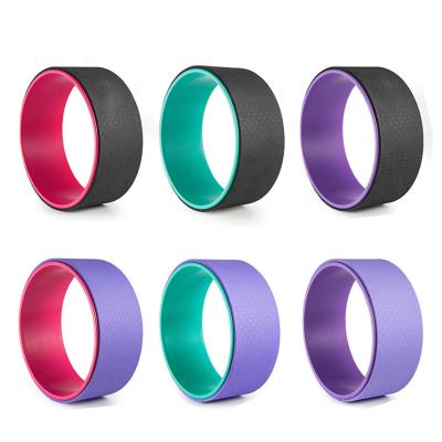 China 0.33M Eco Friendly Yoga Exercise Wheel Pilates Circle Ring Back Training for sale