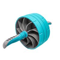 China 14in Exercise AB Wheel Roller Exercise Equipment Nonslip Handles In Office for sale