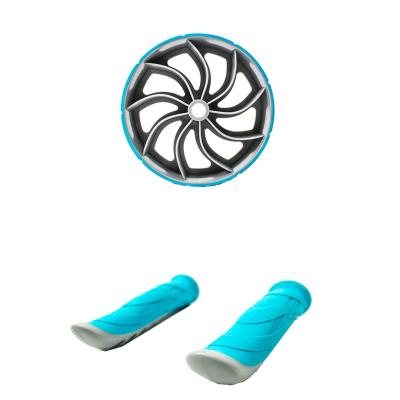 China 14in Exercise AB Wheel Roller Exercise Equipment Nonslip Handles In Office for sale