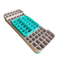 China 60mm Adjustable Aerobic Step Board 2 Levels Freestyle Aerobic Platform Green for sale