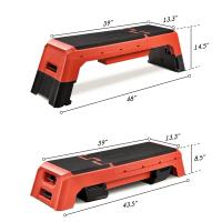 China 1125MM Anti Skid 3 Level Adjustable Exercise Step Platform 35CM for sale