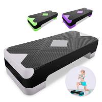China 26.8in 16cm Aerobic Step Deck Yoga Fitness Up Boxes With Riser for sale
