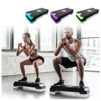 China 6CM 110MM Adjustable Aerobic Step Deck Board Exercises Non Slip for sale