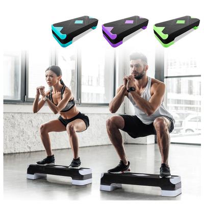 China 6CM 110MM Adjustable Aerobic Step Deck Board Exercises Non Slip for sale