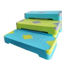 China 6CM 110MM Adjustable Aerobic Step Deck Board Exercises Non Slip for sale