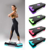 China 11in 68cm Pink Aerobic Step Deck High Step Aerobic Platform Burn Calories for sale