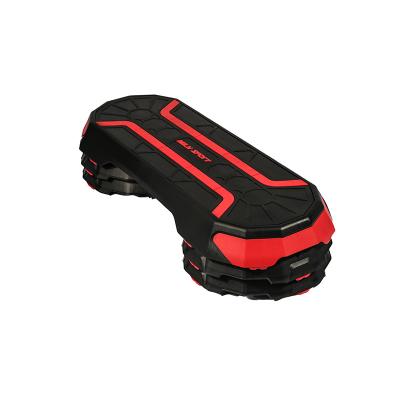 China 42CM Pink Aerobic Step Platforms Stepper Anti Skid Riser Board Black Adjustable for sale