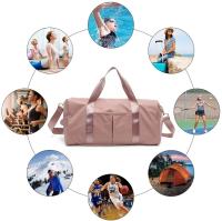 China 49CM 25cm Nylon Heavy Duty Large Gym Bag With Compartments Shoulder Tote for sale