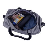 China 465mm Lightweight Round Gym And Computer Bag With Shoe Compartment Sport Duffle for sale