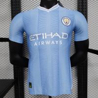 China 100% Polyester Blue Breathable Soccer Team Jersey Durable for sale
