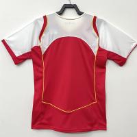 China Red Retro Soccer T Shirts White Sleeve Football Retro Jersey for sale