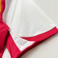 China Red Retro Soccer T Shirts White Sleeve Football Retro Jersey for sale