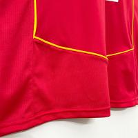 China Red Retro Soccer T Shirts White Sleeve Football Retro Jersey for sale