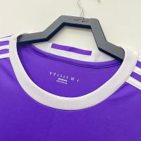 China Edition Long Sleeve Soccer Jerseys Purple Retro Football Jersey for sale