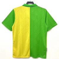 China Yellow Green Retro Soccer Jerseys  Quick Dry Vintage Football Kits 1992-1993 Season for sale