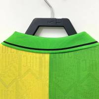 China Yellow Green Retro Soccer Jerseys  Quick Dry Vintage Football Kits 1992-1993 Season for sale