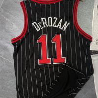 China Black NBA Team Jerseys Quick Dry 11 Basketball Jersey Striped for sale