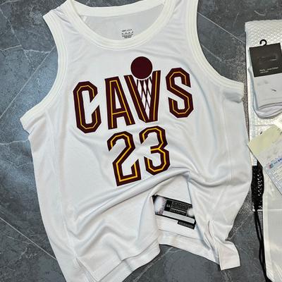 China White Red Basketball NBA Team Jerseys Polyester for sale