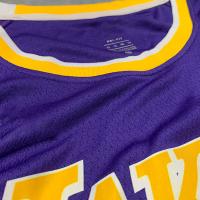 China 24 NBA Team Jerseys Embodied Purple Orange Striped Basketball Jersey Quick Dry for sale