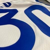 China 30 Curry White Custom Basketball Uniforms Polyester White Basketball Shirt for sale