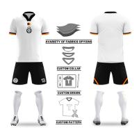 China OEM Custom Soccer Uniforms Quick Dry Breathable Plain White Football Jersey for sale