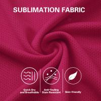 China Breathable Custom Football Jerseys Soft Resist Moisture Wicking Red Football Shirt for sale