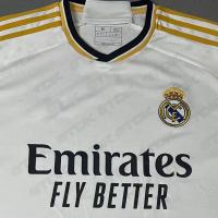 China Fan Polyester White Football Jersey Tear Resistant Striped Football Shirts for sale