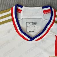 China Tear Resistant 100% Polyester White Fan Soccer Jersey Plain White Football Shirt for sale