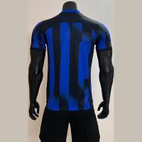 China Blue Black 100% Polyester Football Fan Jersey Resilient for sale