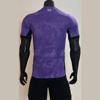 China Wear Durable 100% Polyester Jersey Purple Polyester Shirt for sale